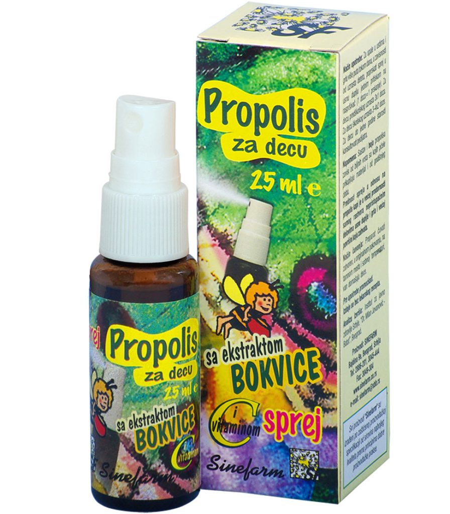 Propolis sprej za decu sa bokvicom i C vitaminom-25 ml-e - Sinefarm